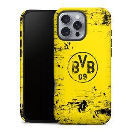 DeinDesign iPhone 16 Pro Max Handy Panzer Handyh&uuml;lle robuste Outdoor H&uuml;lle Schutzh&uuml;lle gl&auml;nzend Bvb Official Licensed Product Borussia Dortmund Tough Case