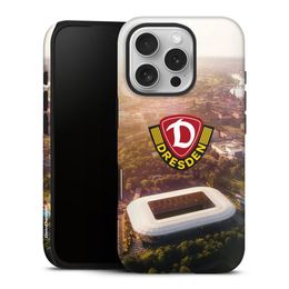 DeinDesign iPhone 16 Pro Handy Panzer Handyh&uuml;lle robuste Outdoor H&uuml;lle Schutzh&uuml;lle gl&auml;nzend Sgd Sg Dynamo Dresden Stadium Tough Case