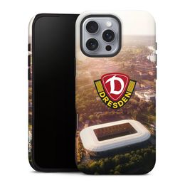 DeinDesign iPhone 16 Pro Max Handy Panzer Handyh&uuml;lle robuste Outdoor H&uuml;lle Schutzh&uuml;lle matt Sgd Sg Dynamo Dresden Stadium Tough Case