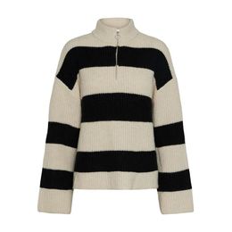Pieces Pullover 'Nalini' Damen Größe XXL beige / schwarz