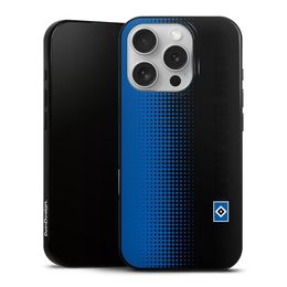 DeinDesign iPhone 16 Pro Handy Slim Case extra d&uuml;nn Silikon Handyh&uuml;lle schwarz H&uuml;lle Logo Hsv Transparent Silikon Slim Case