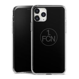 DeinDesign iPhone 11 Pro Max Handy Silikon H&uuml;lle Case transparent Handyh&uuml;lle 1. Fc N&uuml;rnberg Logo 1. Fcn Silikon Case