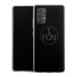 DeinDesign Galaxy A32 4G Handy Silikon H&uuml;lle Case transparent Handyh&uuml;lle 1. Fcn 1. Fc N&uuml;rnberg Logo Silikon Case