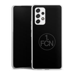 DeinDesign Galaxy A53 5G Handy Silikon H&uuml;lle Case transparent Handyh&uuml;lle 1. Fc N&uuml;rnberg Logo 1. Fcn Silikon Case