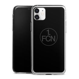 DeinDesign iPhone 11 Handy Slim Case Silikon Handyh&uuml;lle transparent H&uuml;lle extra d&uuml;nn 1. Fc N&uuml;rnberg Logo 1. Fcn Silikon Slim Case