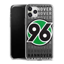 DeinDesign iPhone 11 Pro Max Handy Silikon H&uuml;lle Case transparent Handyh&uuml;lle Official Licensed Product H96 Hannover 96 Silikon Case