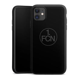 DeinDesign iPhone 11 Handy Premium Silikon H&uuml;lle Handyh&uuml;lle schwarz Case 1. Fc N&uuml;rnberg Logo 1. Fcn Silikon Premium Case