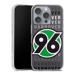 DeinDesign iPhone 16 Pro Handy Silikon H&uuml;lle Case transparent Handyh&uuml;lle H96 Hannover 96 Official Licensed Product Silikon Case