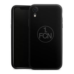 DeinDesign iPhone Xr Handy Premium Silikon H&uuml;lle Handyh&uuml;lle schwarz Case 1. Fcn 1. Fc N&uuml;rnberg Logo Silikon Premium Case