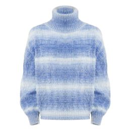 Influencer Pullover Damen Gr&ouml;&szlig;e S royalblau / pastellblau