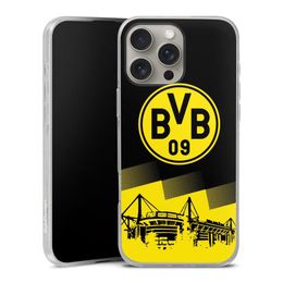 DeinDesign iPhone 16 Pro Max Handy Silikon H&uuml;lle Case transparent Handyh&uuml;lle Borussia Dortmund Stadium Bvb Silikon Case