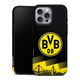 DeinDesign iPhone 16 Pro Max Handy Panzer Handyh&uuml;lle robuste Outdoor H&uuml;lle Schutzh&uuml;lle gl&auml;nzend Borussia Dortmund Stadium Bvb Tough Case