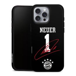 DeinDesign iPhone 16 Pro Max Handy Panzer Handyh&uuml;lle robuste Outdoor H&uuml;lle Schutzh&uuml;lle gl&auml;nzend Fc Bayern M&uuml;nchen Manuel Neuer Fcb Tough Case