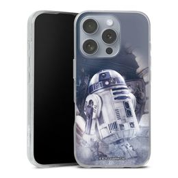 DeinDesign iPhone 16 Pro Handy Silikon H&uuml;lle Case transparent Handyh&uuml;lle Robot Merchandise Star Wars Silikon Case