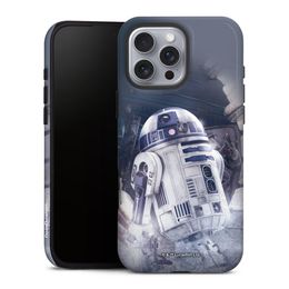 DeinDesign iPhone 16 Pro Max Handy Panzer Handyh&uuml;lle robuste Outdoor H&uuml;lle Schutzh&uuml;lle gl&auml;nzend Robot Merchandise Star Wars Tough Case