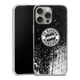 DeinDesign iPhone 16 Pro Max Handy Silikon H&uuml;lle Case transparent Handyh&uuml;lle Official Licensed Product Fcb Fc Bayern M&uuml;nchen Silikon Case