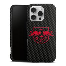 DeinDesign iPhone 16 Pro Handy Panzer Handyh&uuml;lle robuste Outdoor H&uuml;lle Schutzh&uuml;lle matt Rb Leipzig Official Licensed Product Carbon Tough Case