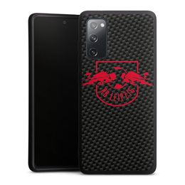 DeinDesign Galaxy S20 FE Handy Premium Silikon H&uuml;lle Handyh&uuml;lle schwarz Case Official Licensed Product Carbon Rb Leipzig Silikon Premium Case