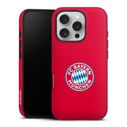 DeinDesign iPhone 16 Pro Handy Panzer Handyh&uuml;lle robuste Outdoor H&uuml;lle Schutzh&uuml;lle gl&auml;nzend Fc Bayern M&uuml;nchen Fcb Logo Tough Case