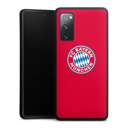 DeinDesign Galaxy S20 FE Handy Premium Silikon H&uuml;lle Handyh&uuml;lle schwarz Case Fc Bayern M&uuml;nchen Fcb Logo Silikon Premium Case
