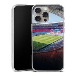 DeinDesign iPhone 16 Pro Max Handy Silikon H&uuml;lle Case transparent Handyh&uuml;lle Fcb Fc Bayern M&uuml;nchen Stadium Silikon Case