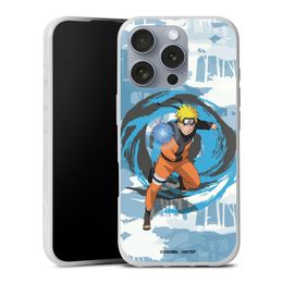 DeinDesign iPhone 16 Pro Handy Silikon H&uuml;lle Case wei&szlig; Handyh&uuml;lle Official Licensed Product Manga Naruto Shippuden Silikon Case
