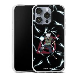 DeinDesign iPhone 16 Pro Handy Silikon H&uuml;lle Case wei&szlig; Handyh&uuml;lle Naruto Shippuden Official Licensed Product Kakashi Silikon Case