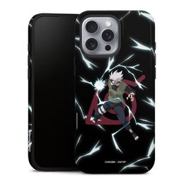 DeinDesign iPhone 16 Pro Max Handy Panzer Handyh&uuml;lle robuste Outdoor H&uuml;lle Schutzh&uuml;lle gl&auml;nzend Naruto Shippuden Official Licensed Product Kakashi Tough Case