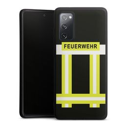 DeinDesign Galaxy S20 FE Handy Premium Silikon H&uuml;lle Handyh&uuml;lle schwarz Case Fire Fighter Fire Fighters Job Silikon Premium Case