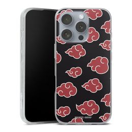 DeinDesign iPhone 16 Pro Handy Silikon H&uuml;lle Case transparent Handyh&uuml;lle Akatsuki Official Licensed Product Naruto Shippuden Silikon Case