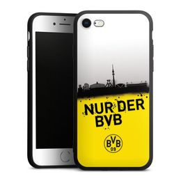 DeinDesign iPhone SE (2020) Handy Premium Silikon H&uuml;lle Handyh&uuml;lle schwarz Case Borussia Dortmund Statement Bvb Silikon Premium Case