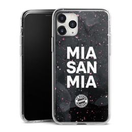 DeinDesign iPhone 11 Pro Max Handy Silikon H&uuml;lle Case transparent Handyh&uuml;lle Fc Bayern M&uuml;nchen Girl Style Mia San Mia Silikon Case
