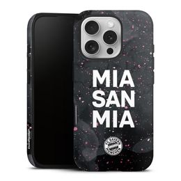 DeinDesign iPhone 16 Pro Handy Panzer Handyh&uuml;lle robuste Outdoor H&uuml;lle Schutzh&uuml;lle matt Mia San Mia Girl Style Fc Bayern M&uuml;nchen Tough Case