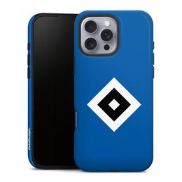 DeinDesign iPhone 16 Pro Max Handy Panzer Handyh&uuml;lle robuste Outdoor H&uuml;lle Schutzh&uuml;lle gl&auml;nzend Logo Hsv Hamburger Sv Tough Case