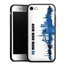 DeinDesign iPhone SE (2020) Handy Premium Silikon H&uuml;lle Handyh&uuml;lle schwarz Case Hsv Official Licensed Product Bundesliga Silikon Premium Case