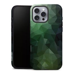 DeinDesign iPhone 16 Pro Max Handy Panzer Handyh&uuml;lle robuste Outdoor H&uuml;lle Schutzh&uuml;lle gl&auml;nzend Tarnmuster Geometric Mosaic Tough Case