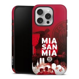 DeinDesign iPhone 16 Pro Handy Panzer Handyh&uuml;lle robuste Outdoor H&uuml;lle Schutzh&uuml;lle gl&auml;nzend Mia San Mia Fcb Fc Bayern M&uuml;nchen Tough Case