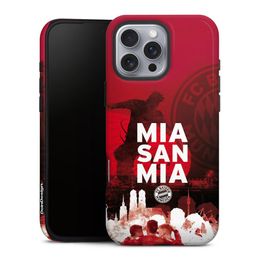 DeinDesign iPhone 16 Pro Max Handy Panzer Handyh&uuml;lle robuste Outdoor H&uuml;lle Schutzh&uuml;lle gl&auml;nzend Mia San Mia Fcb Fc Bayern M&uuml;nchen Tough Case