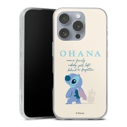 DeinDesign iPhone 16 Pro Handy Silikon H&uuml;lle Case transparent Handyh&uuml;lle Lilo & Stitch Disney Official Licensed Product Silikon Case