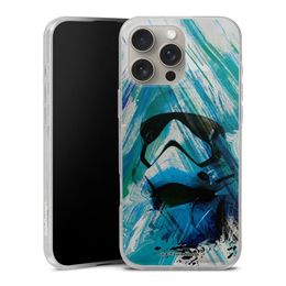 DeinDesign iPhone 16 Pro Max Handy Silikon H&uuml;lle Case transparent Handyh&uuml;lle Colourful Stormtrooper Star Wars Silikon Case
