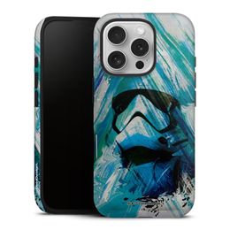 DeinDesign iPhone 16 Pro Handy Panzer Handyh&uuml;lle robuste Outdoor H&uuml;lle Schutzh&uuml;lle gl&auml;nzend Colourful Stormtrooper Star Wars Tough Case