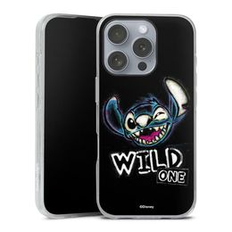DeinDesign iPhone 16 Pro Handy Silikon H&uuml;lle Case transparent Handyh&uuml;lle Lilo & Stitch Disney Official Licensed Product Silikon Case