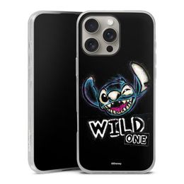 DeinDesign iPhone 16 Pro Max Handy Silikon H&uuml;lle Case transparent Handyh&uuml;lle Lilo & Stitch Disney Official Licensed Product Silikon Case