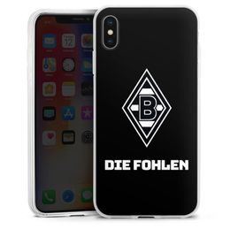 DeinDesign iPhone Xs Max Handy Silikon H&uuml;lle Case transparent Handyh&uuml;lle Die Fohlen Gladbach Borussia M&ouml;nchengladbach Silikon Case