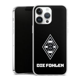 DeinDesign iPhone 14 Pro Max Handy Silikon H&uuml;lle Case transparent Handyh&uuml;lle Die Fohlen Gladbach Borussia M&ouml;nchengladbach Silikon Case