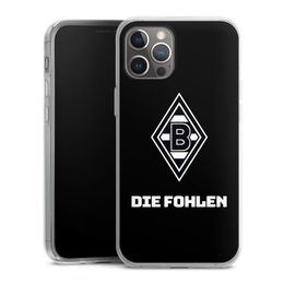 DeinDesign iPhone 12 Pro Max Handy Silikon H&uuml;lle Case transparent Handyh&uuml;lle Die Fohlen Gladbach Borussia M&ouml;nchengladbach Silikon Case
