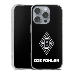 DeinDesign iPhone 16 Pro Handy Silikon H&uuml;lle Case transparent Handyh&uuml;lle Die Fohlen Gladbach Borussia M&ouml;nchengladbach Silikon Case