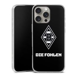 DeinDesign iPhone 16 Pro Max Handy Silikon H&uuml;lle Case transparent Handyh&uuml;lle Die Fohlen Gladbach Borussia M&ouml;nchengladbach Silikon Case