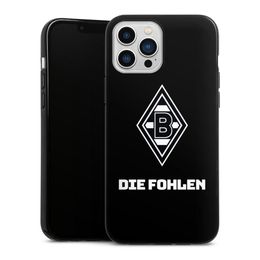 DeinDesign iPhone 13 Pro Max Handy Silikon H&uuml;lle Case schwarz Handyh&uuml;lle Die Fohlen Gladbach Borussia M&ouml;nchengladbach