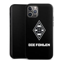 DeinDesign iPhone 12 Pro Handy Silikon H&uuml;lle Case schwarz Handyh&uuml;lle Die Fohlen Gladbach Borussia M&ouml;nchengladbach
